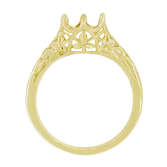 Yellow Gold Ring Settings - Antique Yellow Gold Ring Mountings ...