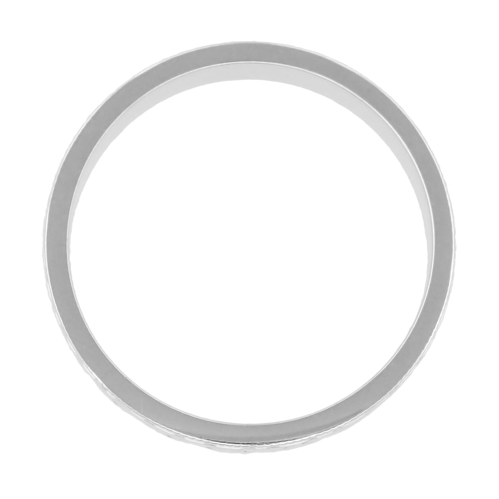 Mid Century Modern White Gold Chevrons Engraved Vintage Wedding Band ...