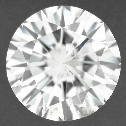 Loose Round 0.61 Carat F Color SI3 Clarity Diamond Natural and Eye ...