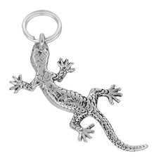 Lizard Gecko Charm Pendant - White Gold or Yellow Gold - 1970s Vintage ...
