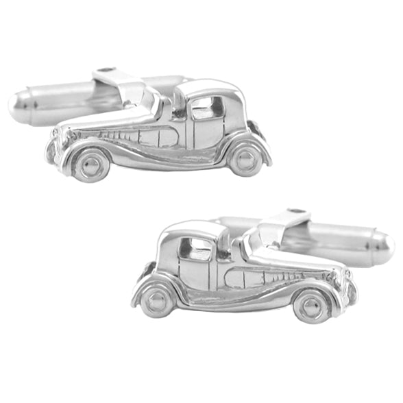 Antique Car Cufflinks in Sterling Silver — Antique Jewelry Mall