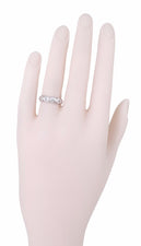 Art Deco Diamond Antique Flanders Wedding Ring in Platinum - Size 5 1 ...