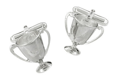 Loving Cup Trophy Cufflinks in Sterling Silver - Trophy Award Cuff ...