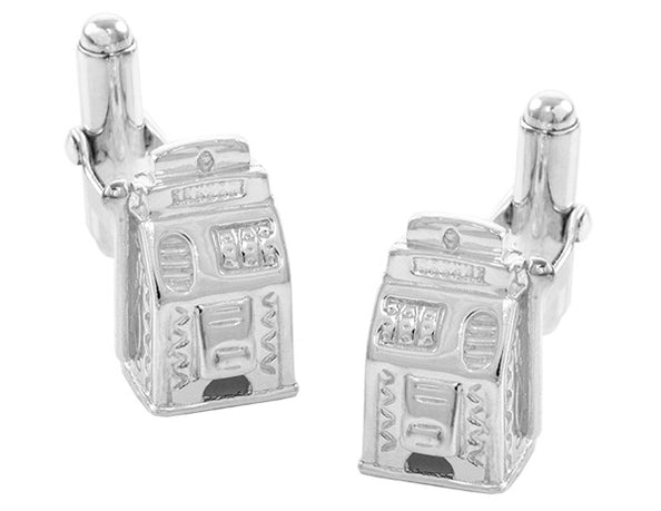 Movable Slot Machine Charm in 14K Gold - Vintage Old Time Slot Pendant ...