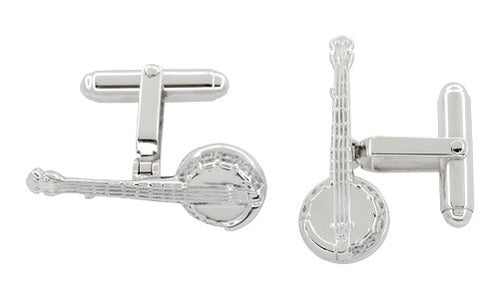 Bucking Bronco Cowboy Cufflinks in Sterling Silver — Antique Jewelry Mall